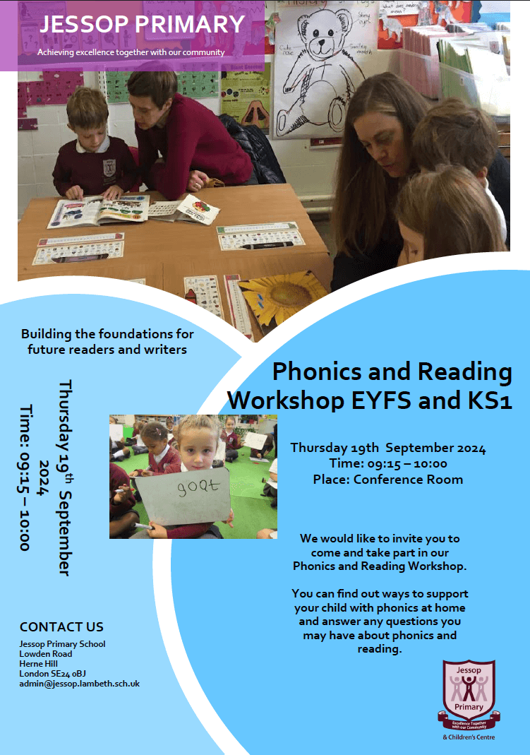 EYFS and KS1 Phonics and Reading Flyer - Jessop Primary
